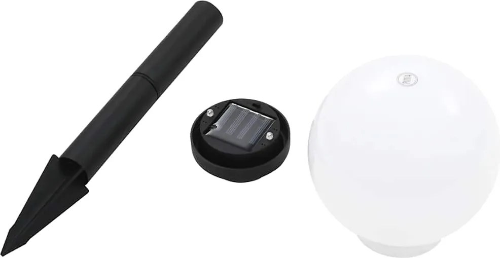 Zahradní solární lampy 6 ks LED kulovité 20 cm RGB 277126
