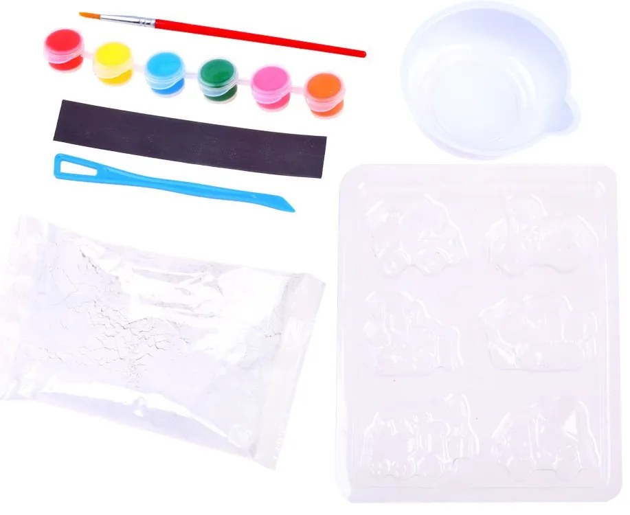 Color day Kreativní sada Vyrob si sám – magnetky stavební stroje DIY