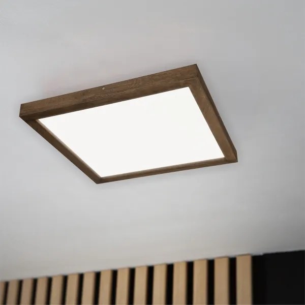 Brilagi-LED Koupelnové svítidlo WOODY FRAME LED/50W/230V 60x60 cm IP44 dub ořech