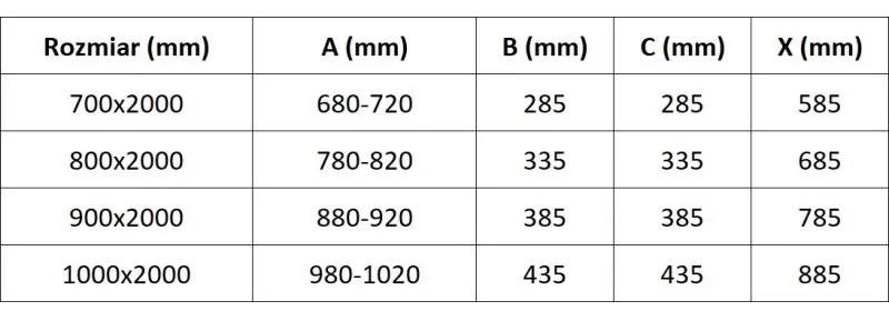 Mexen Exo, výklopné dvojité sprchové dveře 90 cm, čiré sklo, zlatá, 814-090-000-50-00