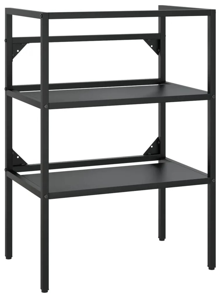 Koupelnový regál pod umyvadlo bílý 79 x 38 x 83 cm železo