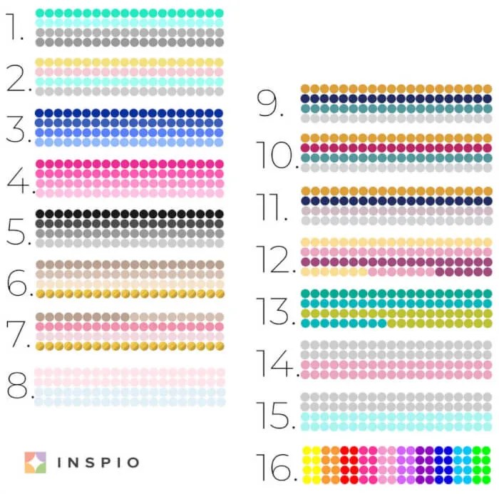 INSPIO Samolepky na zeď - Tečky na stěnu v pastelových odstínech