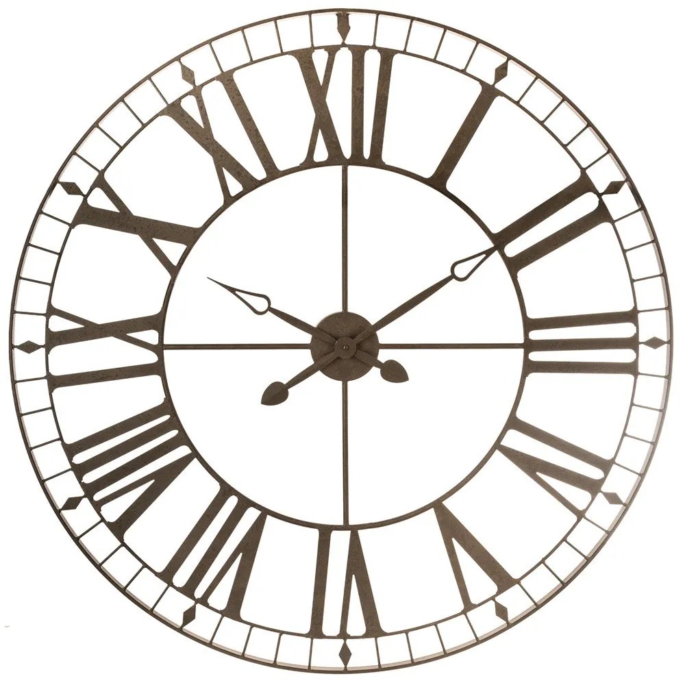 Nástěnné hodiny ve stylu vintage, originální kovová dekorace
