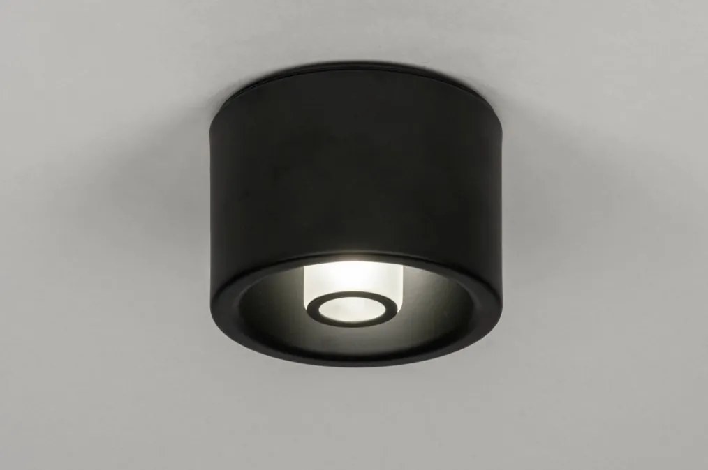 Stropní LED svítidlo do koupelny Infinity Black