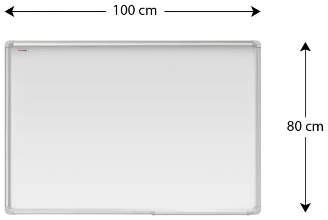 Magnetická tabule 100 x 80 cm ALLboards CERAMIC CER108