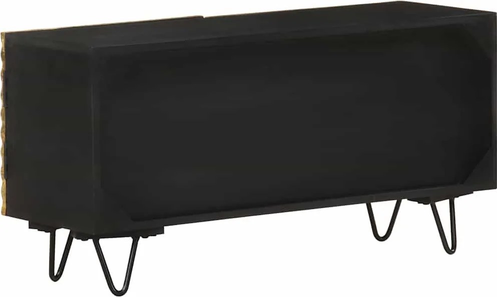 TV stolek 90 x 30 x 45 cm masivní mangovníkové dřevo 322681