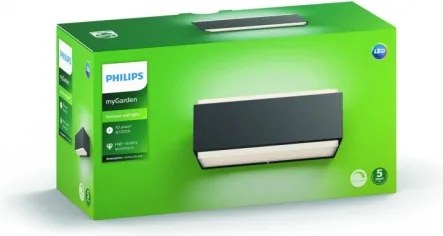 Venkovní nástěnné LED svítidlo Philips Stratosphere 16487/93/P0 9W 4000K neutrální bílá IP44