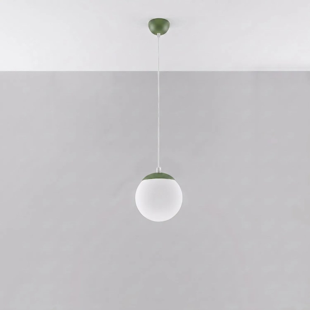 Sollux Lighting Závěsné svítidlo UGO 20 olivově zelené