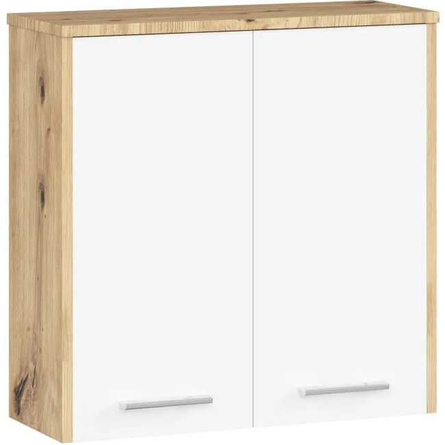 Koupelnová skříňka FIN W 60 cm 2D dub artisan / bílá