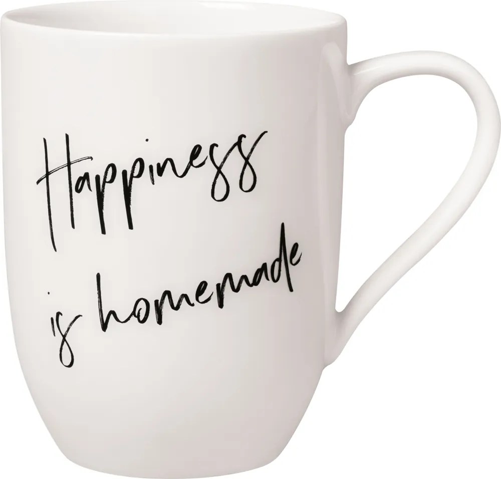 Villeroy&Boch Villeroy & Boch Statement hrnek s uchem Happiness is Homemade, 11,5 × 8 × 10,4 cm, 290 ml