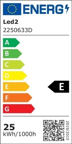 Zápustné LED svítidlo LED2 ZETA M černé 25W 3000K DALI 2250633D