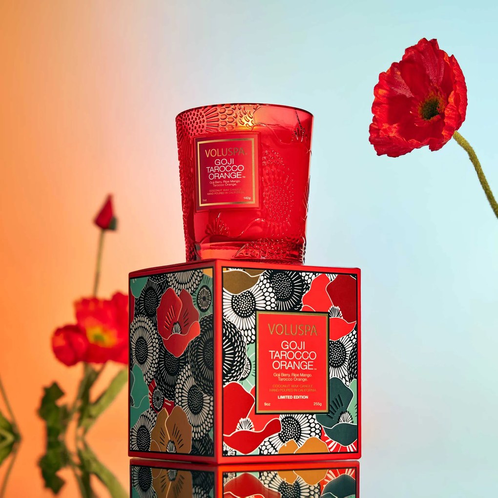 Voluspa XXV limitovaná edice svíčka Goji Tarocco Orange, 255 g