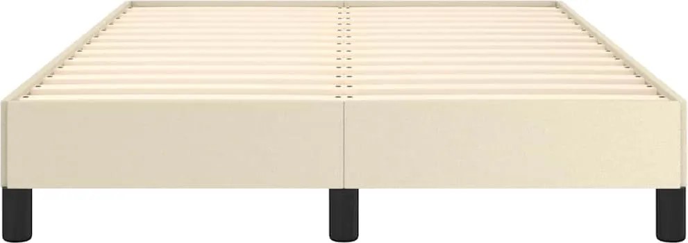 Rám postele bez matrace krémový 120x190 cm umělá kůže 3269621