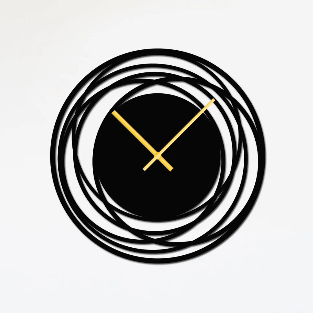 dřevo života Nástěnné hodiny NET Zvolte barvu dekoru: Wenge, Zvolte velikost hodin (cm): 40x40, Barva ručiček: Stříbrné