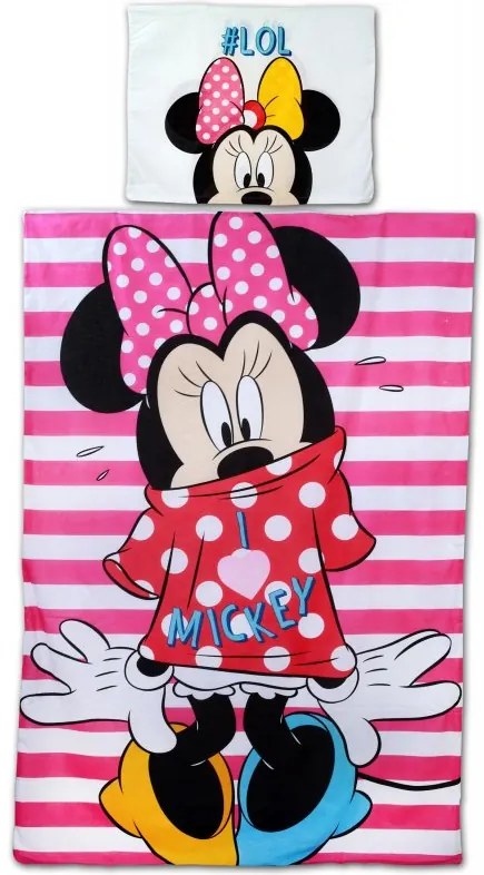 Detexpol · Bavlněné ložní povlečení Minnie Mouse - Disney - 140 x 200 + 70 x 90 cm