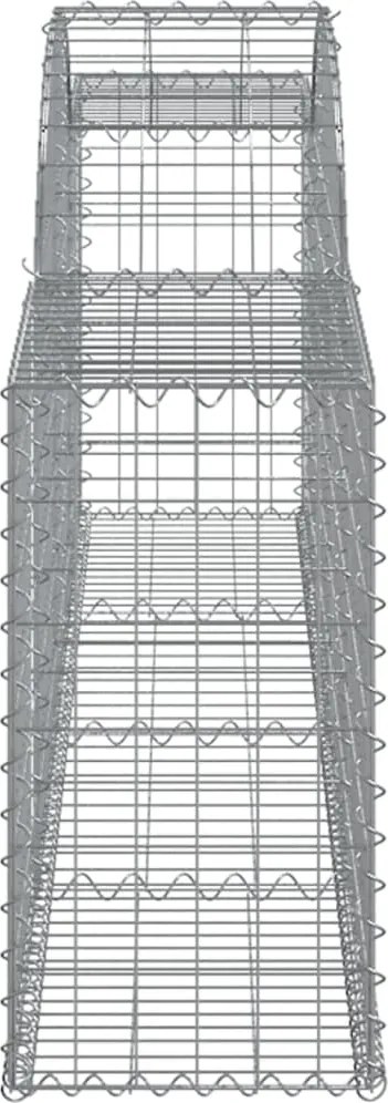 Klenutý gabionový koš 300x30x60/80 cm pozinkované železo 153503