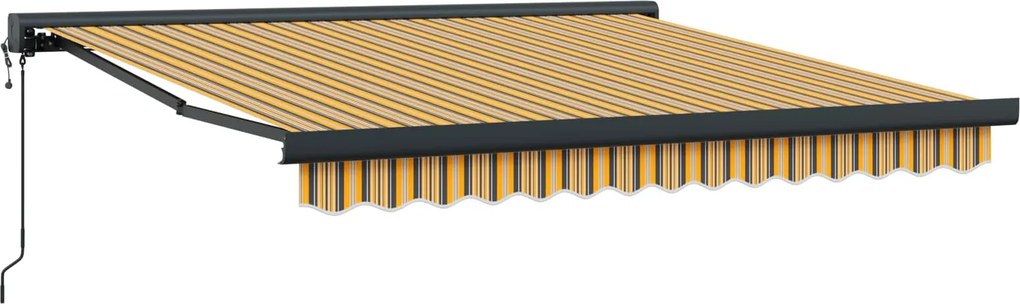Stahovací markýza Vícebarevný 350 x 250 x 165 cm Textil a kov 3330318