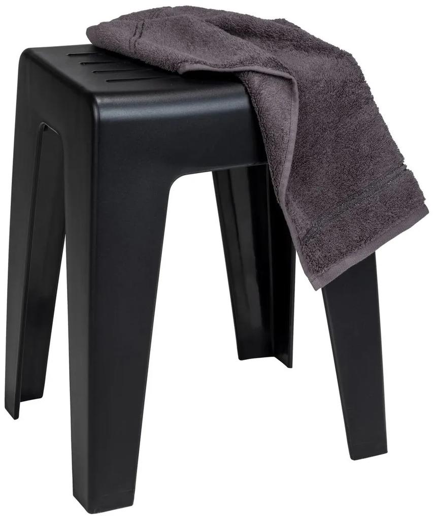 Koupelnová stolička KUMBA, černá, WENKO
