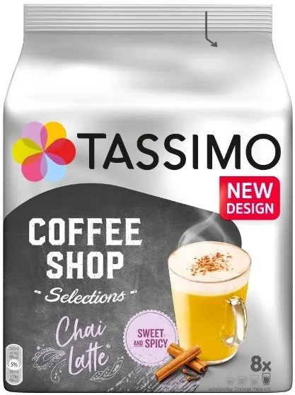 Kávové kapsle tassimo kapsle coffee shop chai latte 8 nápojů