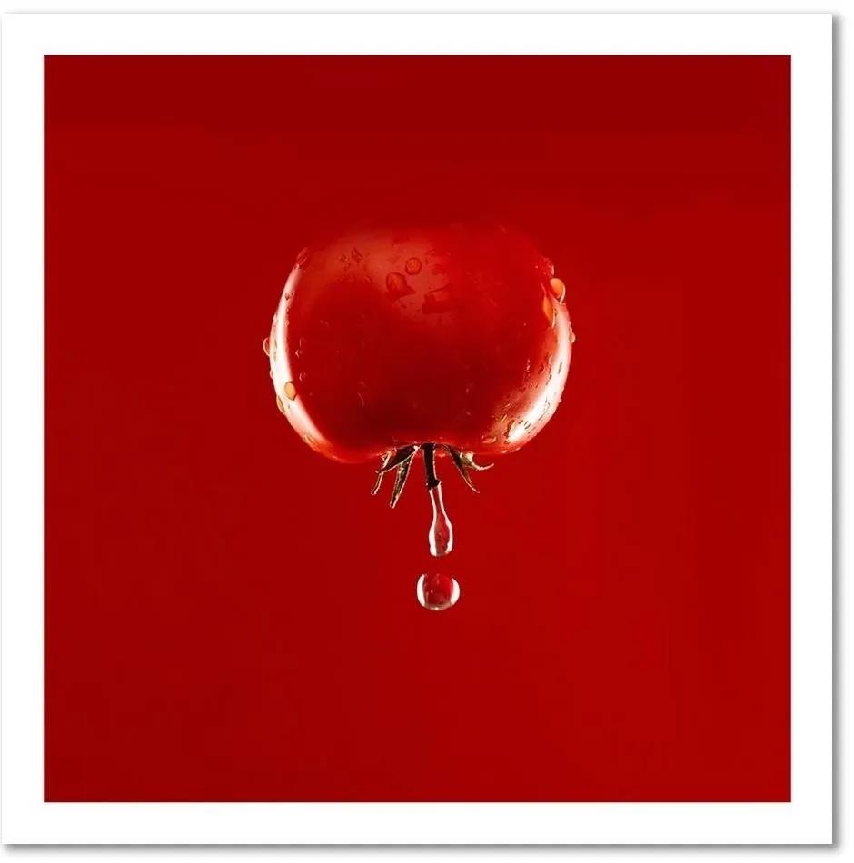 Obraz na plátně, Zeleninová voda z červených rajčat - 30x30 cm