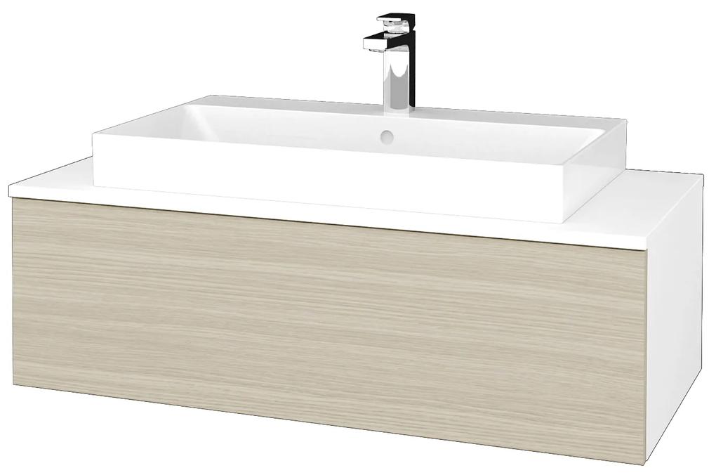 Dřevojas Koupelnová skříňka MODULE SZZ1 100 Varianta: M01 Bílá mat / M01 Bílá mat