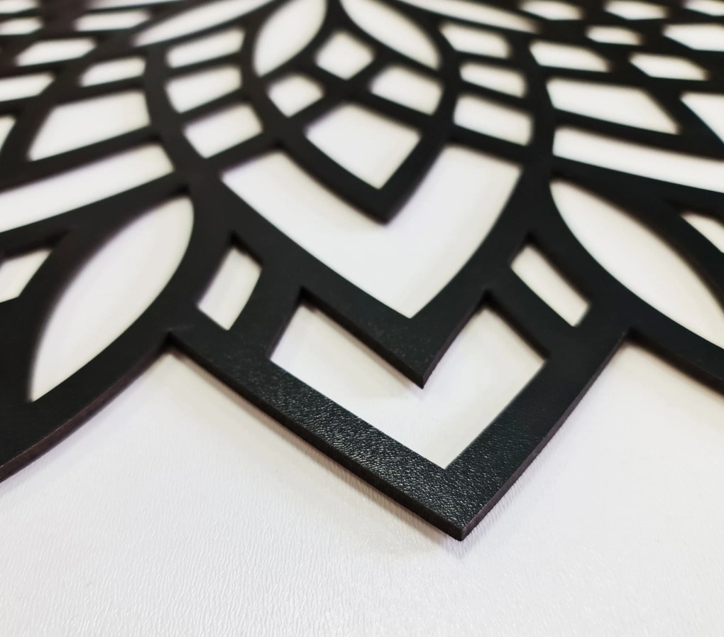 dřevo života Mandala DOBRÉ NÁLADY Zvolte rozměr (cm): 95x95, Zvolte barvu dekoru: Wenge