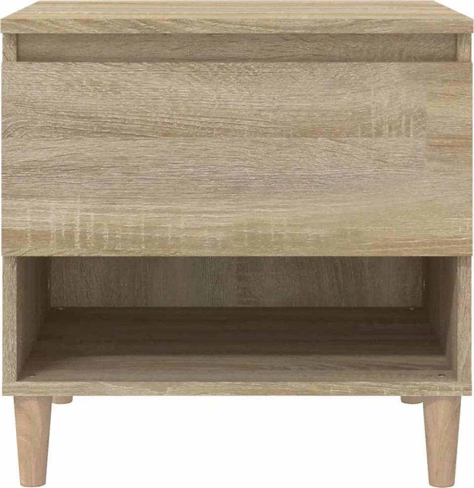 vidaXL Noční stolek 50 x 46 x 50 cm kompozitní dřevo [819538] Barva: dub sonoma