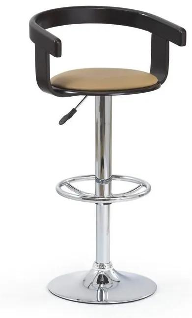 Barová židle Westin  wenge/kávová