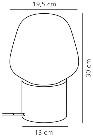 Nordlux - Stolní lampa CHRISTINA 1xE27/25W/230V beton/šedá