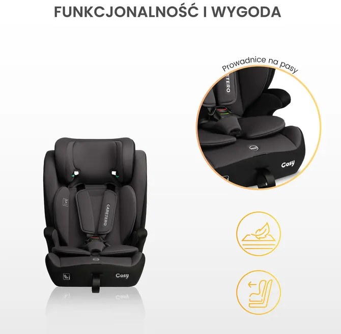 CARETERO autosedačka COSY I-SIZE GREY (76-150)