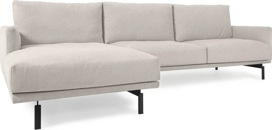 Béžová rohová pohovka Kave Home Galene, levý roh, 254 cm