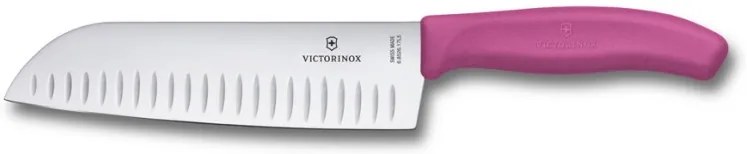 VICTORINOX Swiss Classic nůž Santoku 17cm růžový