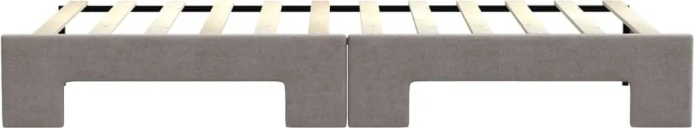 Válenda s přistýlkou taupe 80 x 200 cm textil 3197424