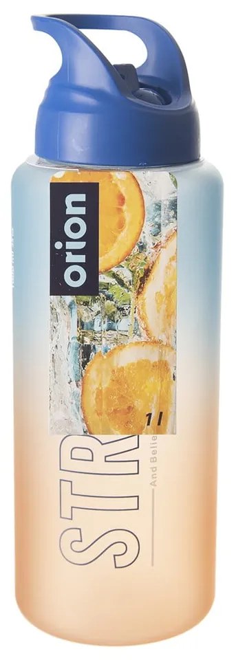 Oranžovo-modrá tritanová lahev 1 l Moly – Orion