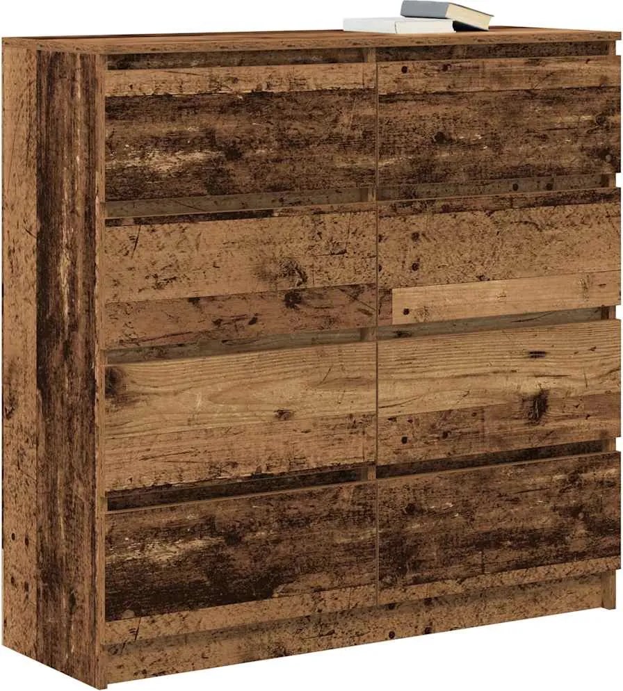 Příborník starého dřeva 100x35x99 cm kompozitní dřevo 3328496