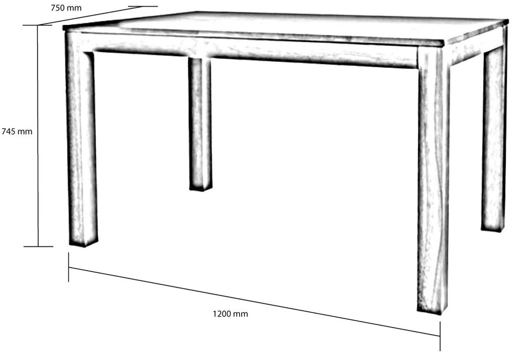 Jídelní set - stůl VAŠEK a 4 židle VIOLA(ilustrační foto), látka BZ4, buk