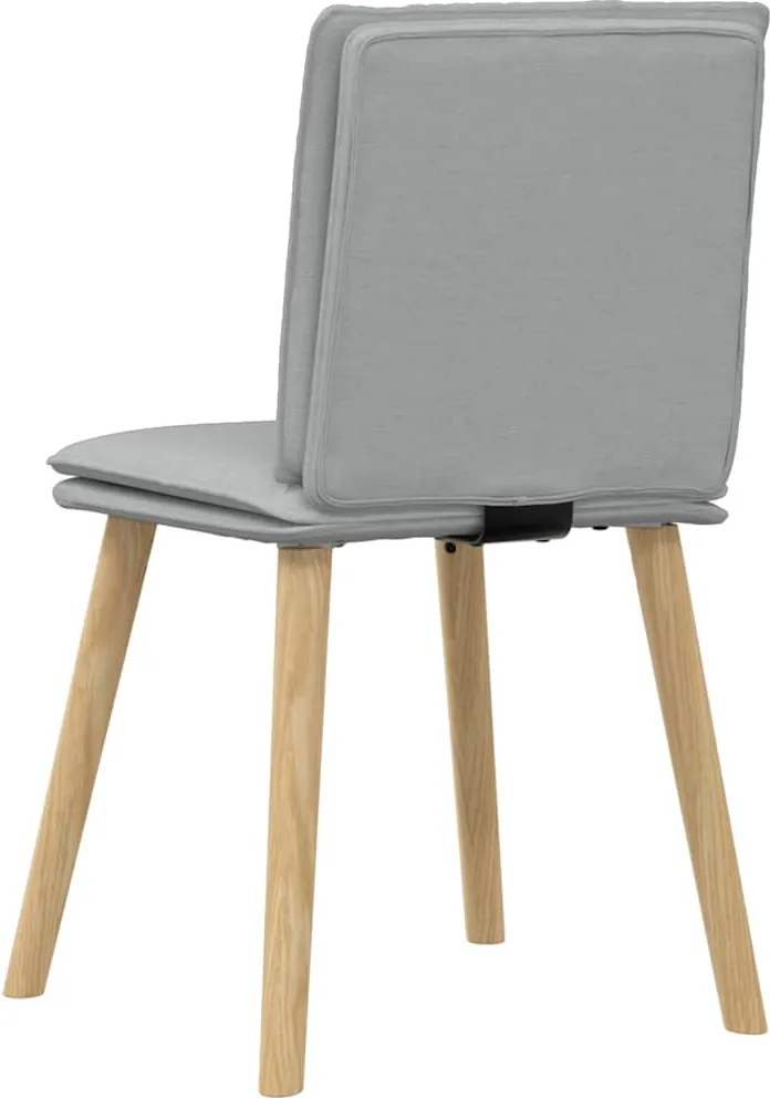 Jídelní židle 4 ks světle šedé textil 3315355