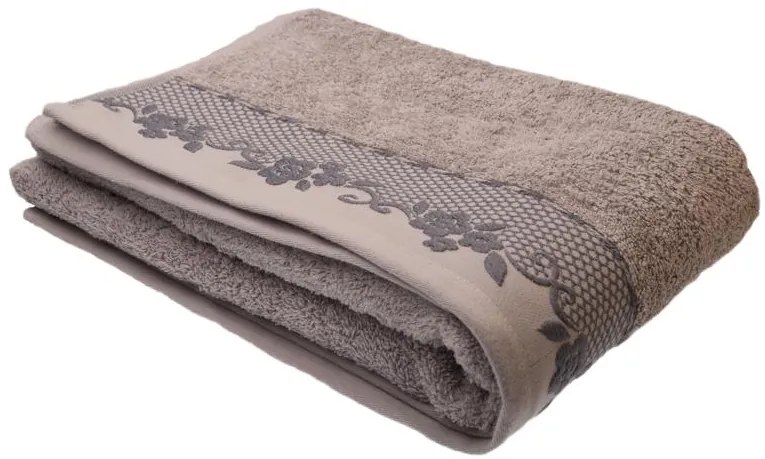 Luxusní ručník BJORK šedý 90X50 cm