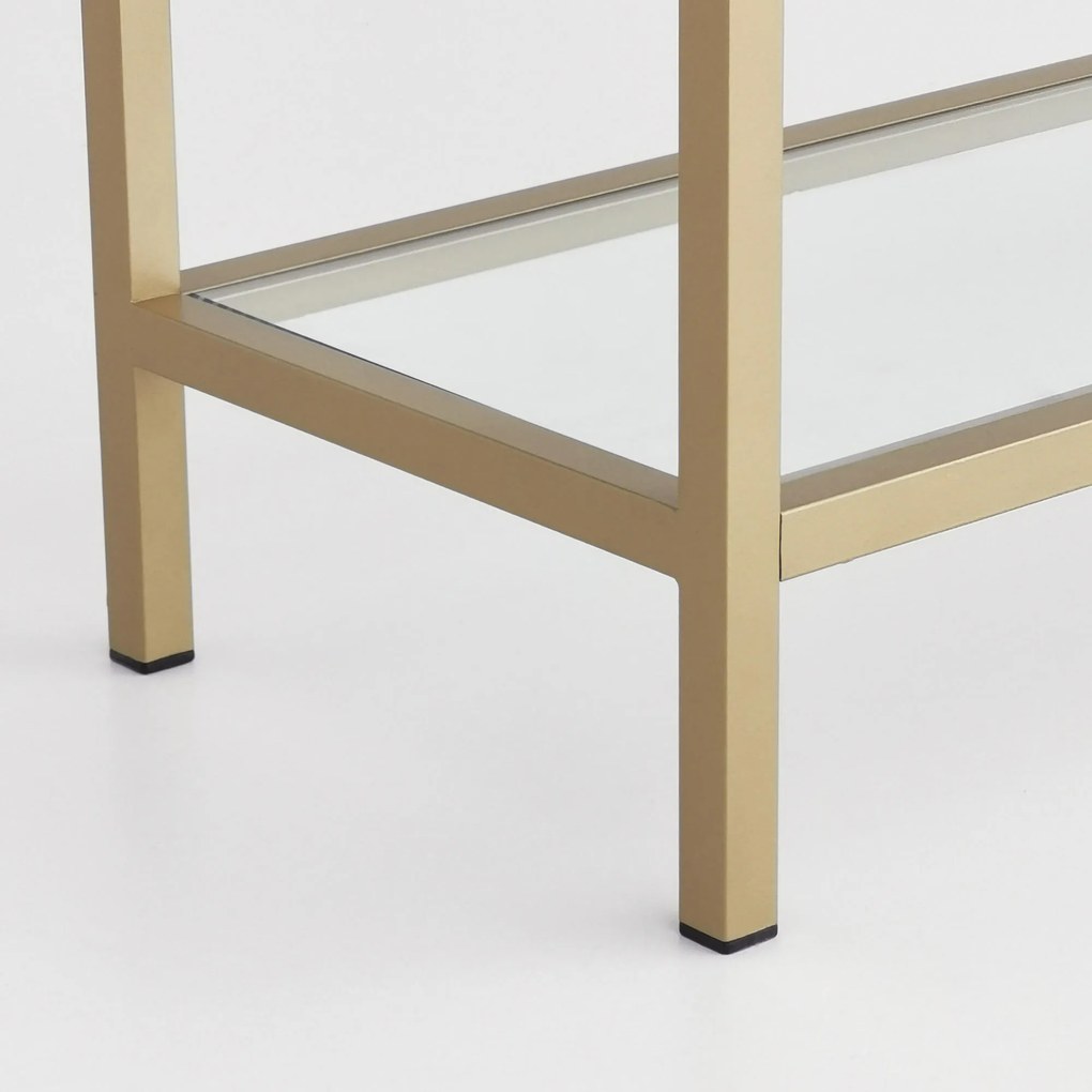 KALUNE DESIGN Kovová knihovna GLAMP zlatá 552NOS1304