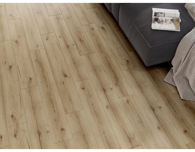 Mexen Sun Valley, vinylová podlaha 1240x182 mm SPC 6,5 mm, IXPE 1,5 mm, 4stranná V-drážka, dub, F1006-1240-182-505-4V1-01