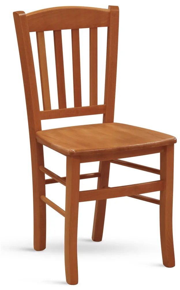 Židle PAMELA s masivním sedákem Odstín: Bílá (lak)
