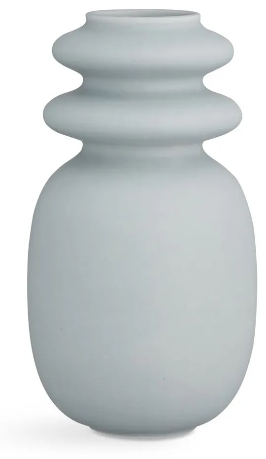 Modrošedá keramická váza Kähler Design Kontur, výška 29 cm