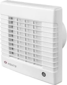 Axiální koupelnový ventilátor s automatickou žaluzií a časovým doběhem VENTS 125 MATHL s hygrostatem 1009220