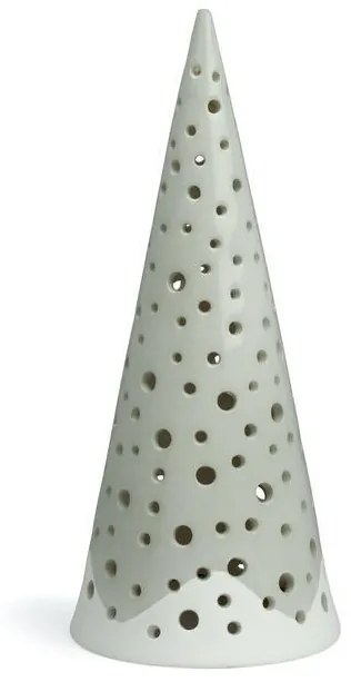 KÄHLER Svícen Nobili steel 19 cm, šedá barva, keramika