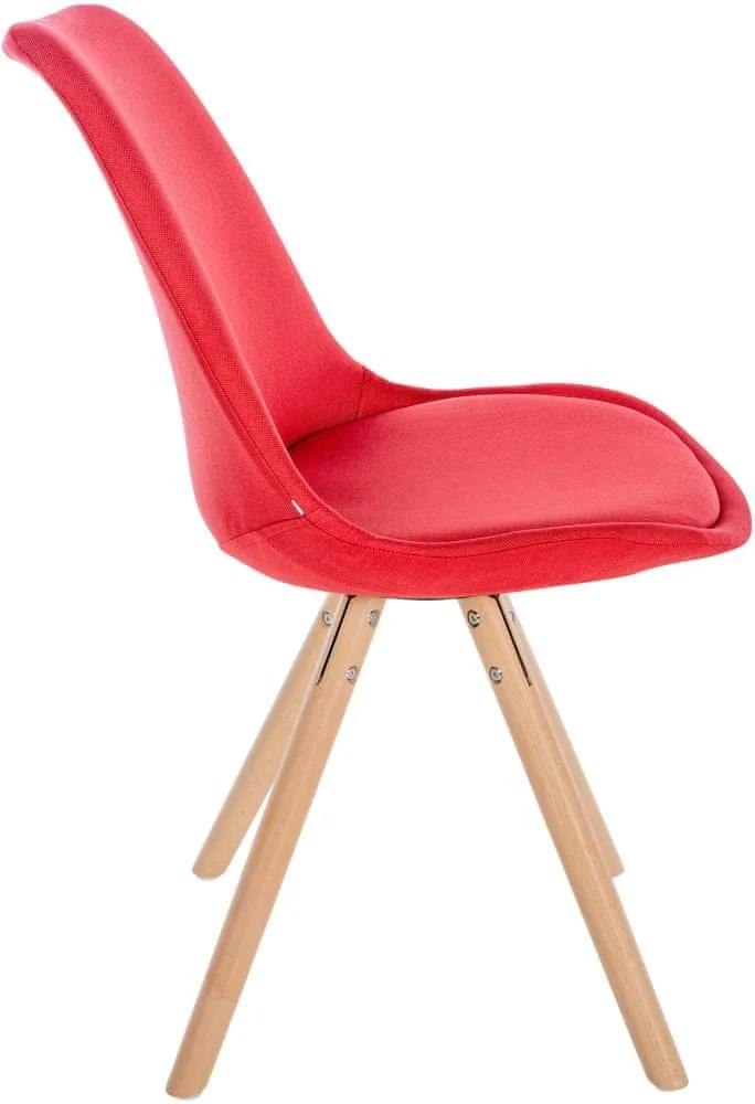 Bhm germany Jídelní židle Sofia I, textil, červená
