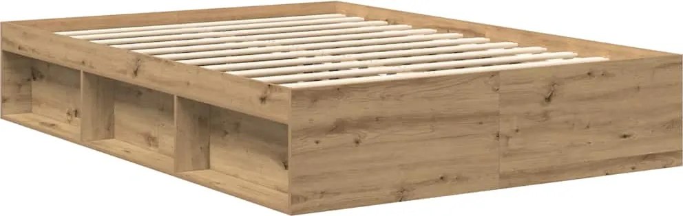 Rám postele bez matrace Řemeslnický dub Dřevěné konstrukce 3328844