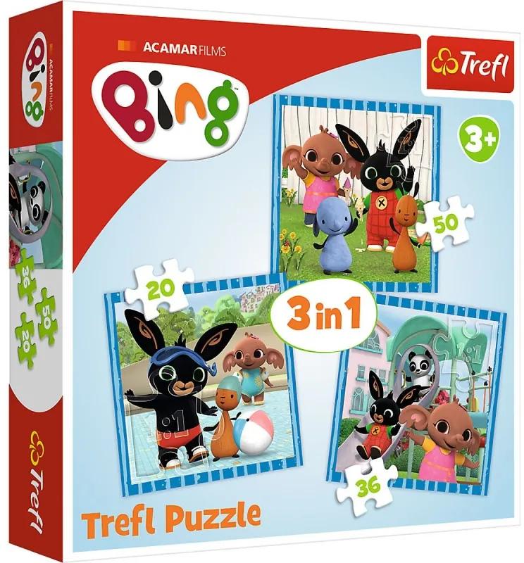 34851 Dětské puzzle - Bing - 3v1