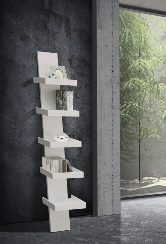 Tomasucci Knihovna STEP WHITE 155x31x35cm,bílá