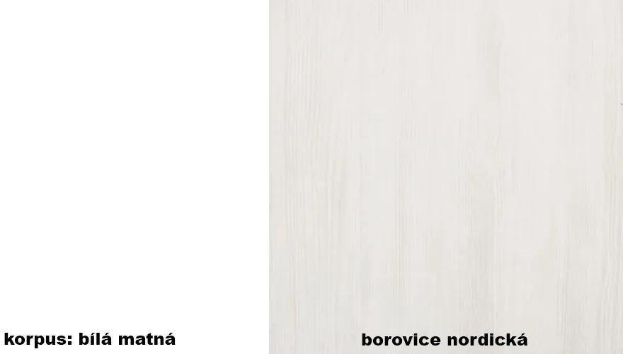 Royal - horní závěsná skříňka G50K - borovice nordická