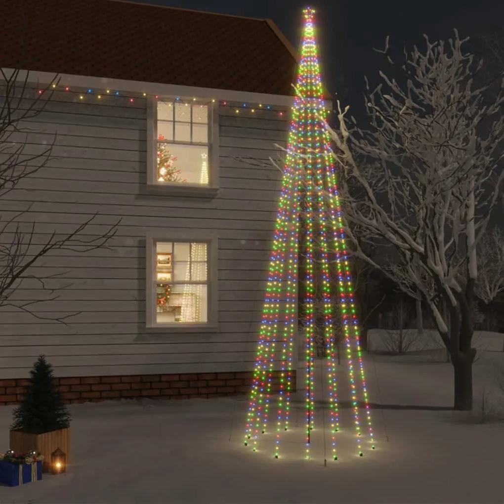Vánoční strom s hrotem 1 134 barevných LED diod 800 cm - Default Title